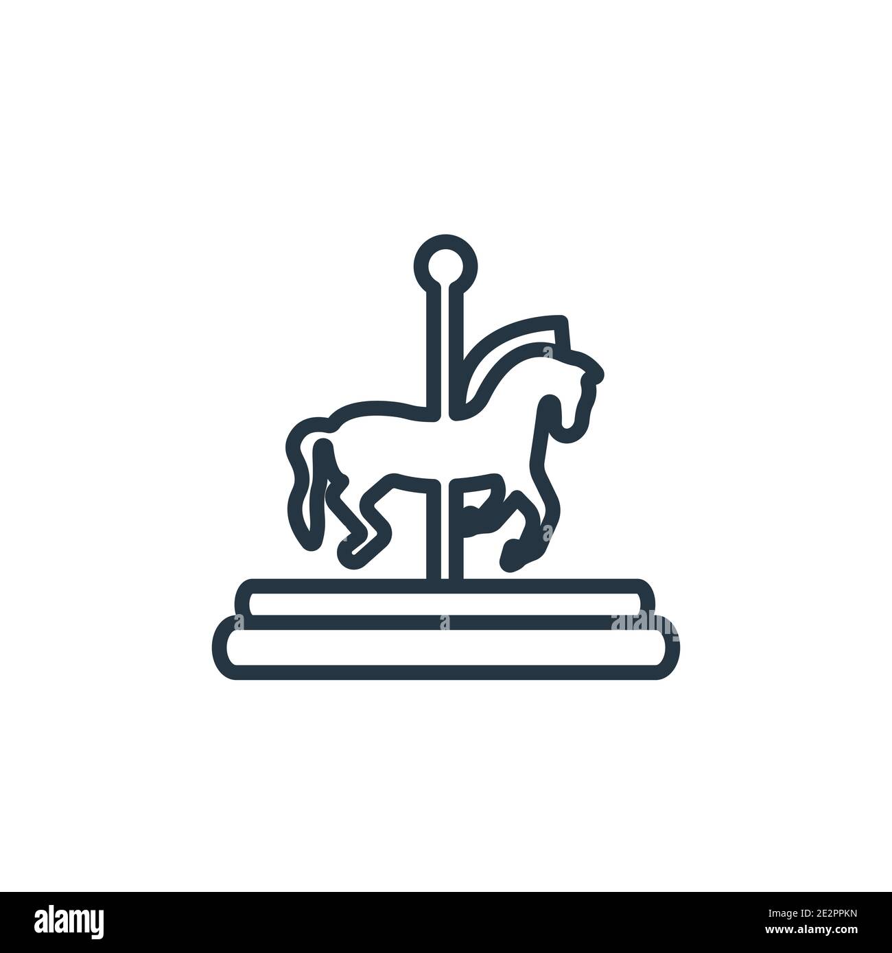 Carousel horse outline vector icon. Thin line black carousel horse icon ... Carousel horse outline vector icon. Thin line black carousel horse icon ...