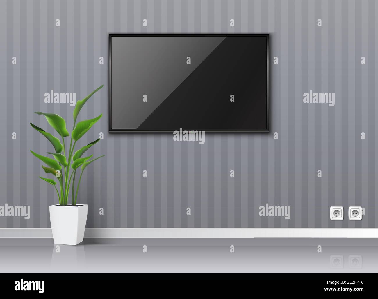 Gray walls room Stock Vector Images - Alamy