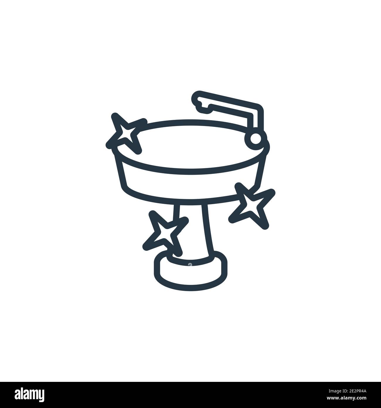 Sink cleanin outline vector icon. Thin line black sink cleanin icon ...