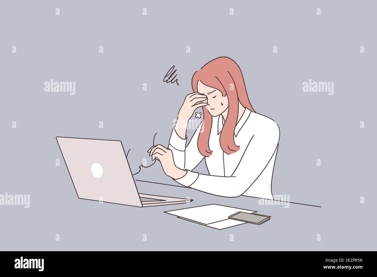 Remote job new normal Stock Vector Images - Alamy