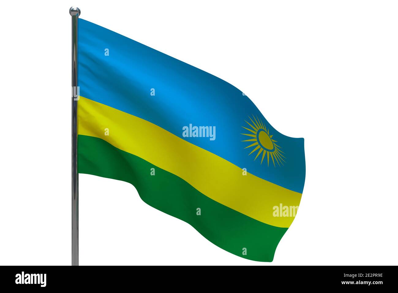 White rwanda flag hi-res stock photography and images - Alamy