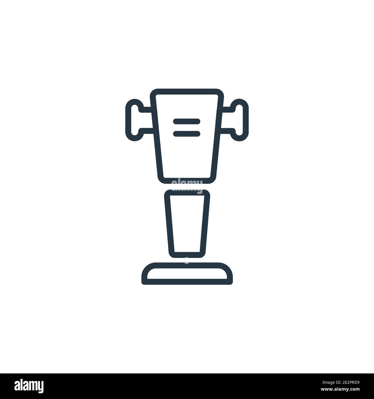 Rammer outline vector icon. Thin line black rammer icon, flat vector ...