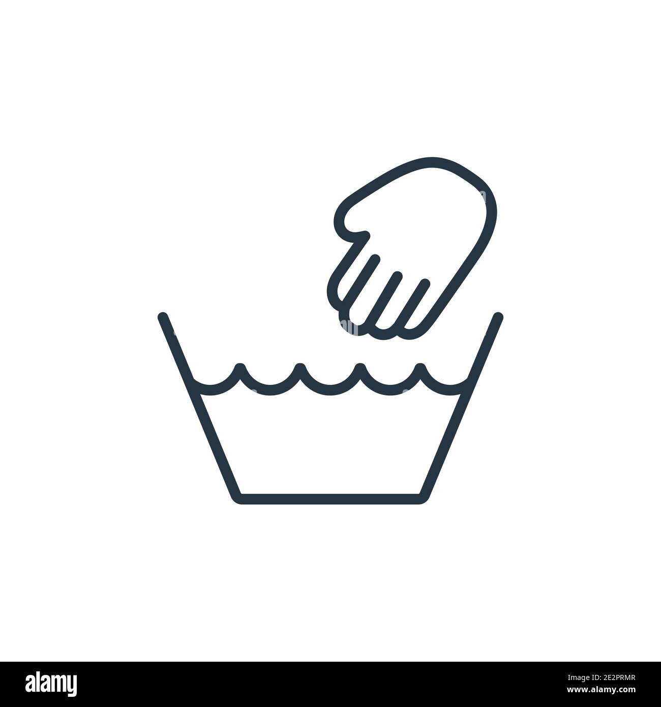 Hand wash outline vector icon. Thin line black hand wash icon, flat ...