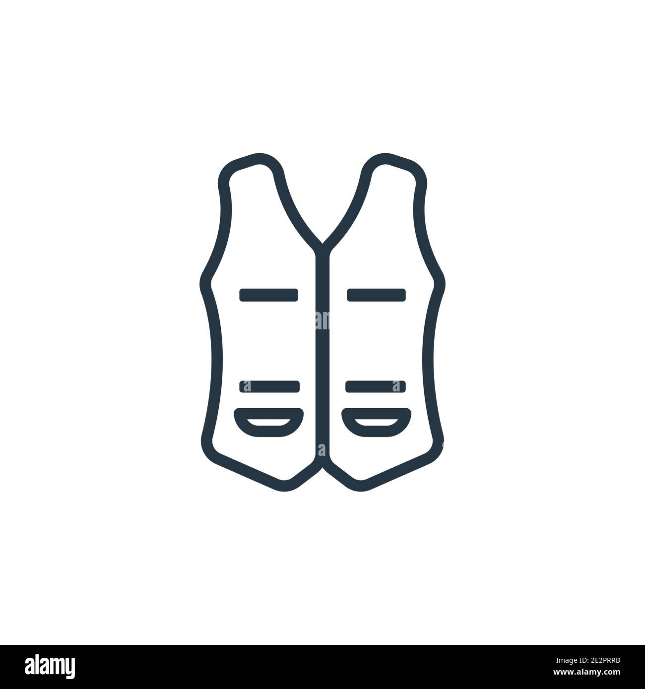 Waistcoat outline vector icon. Thin line black waistcoat icon, flat ... Waistcoat outline vector icon. Thin line black waistcoat icon, flat ...