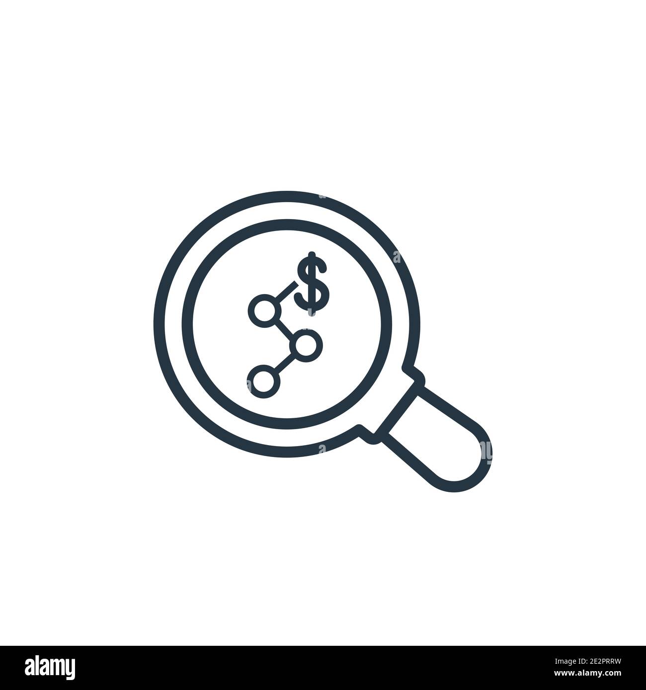 Research outline vector icon. Thin line black research icon, flat ...