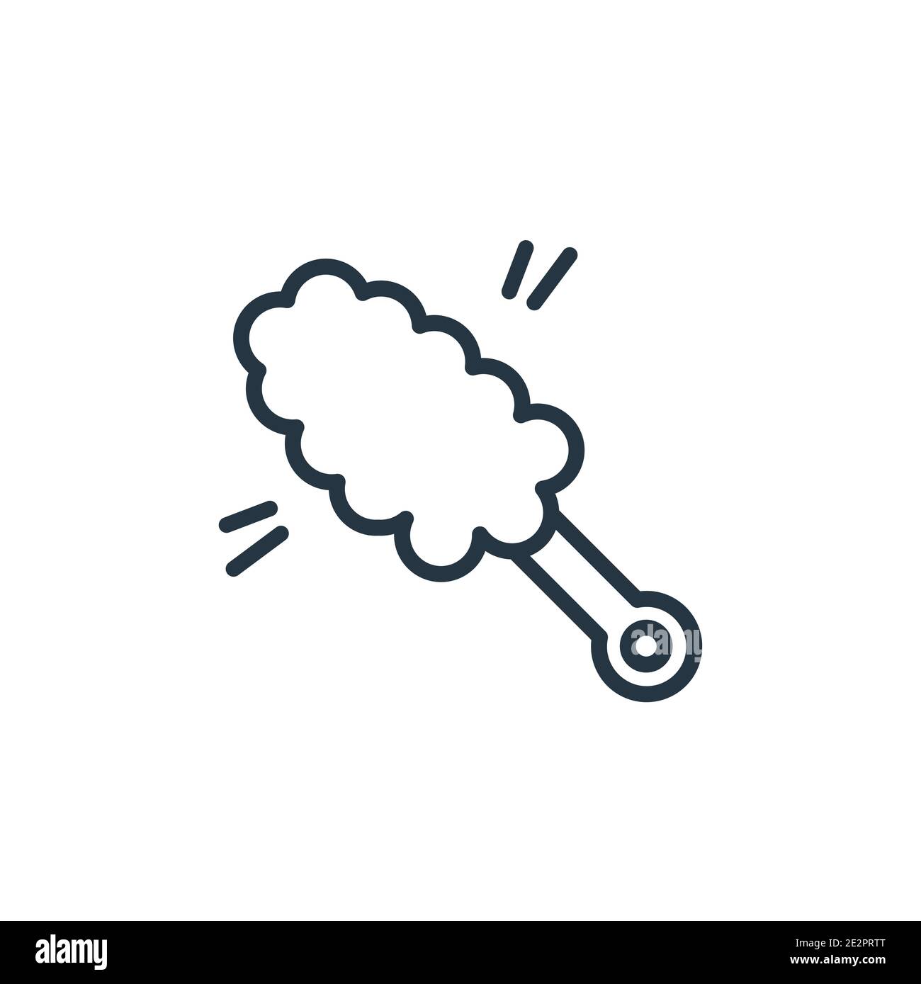 Duster outline vector icon. Thin line black duster icon, flat vector ...