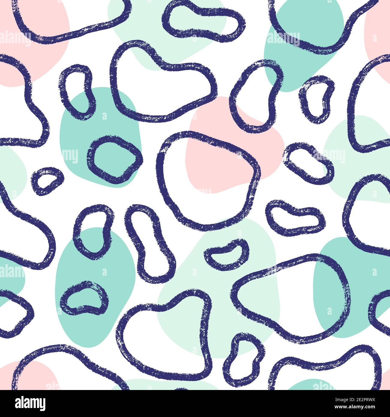 Minimalist abstract seamless pattern with pastel colors and grunge ...