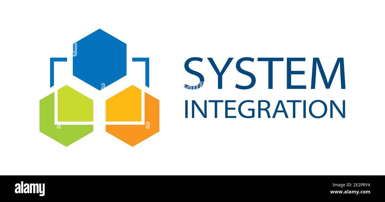 Vector logo for system integration Stock Vector Image & Art - Alamy
