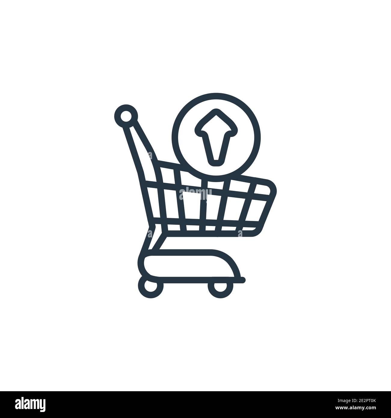 Take out from the cart outline vector icon. Thin line black take out ...