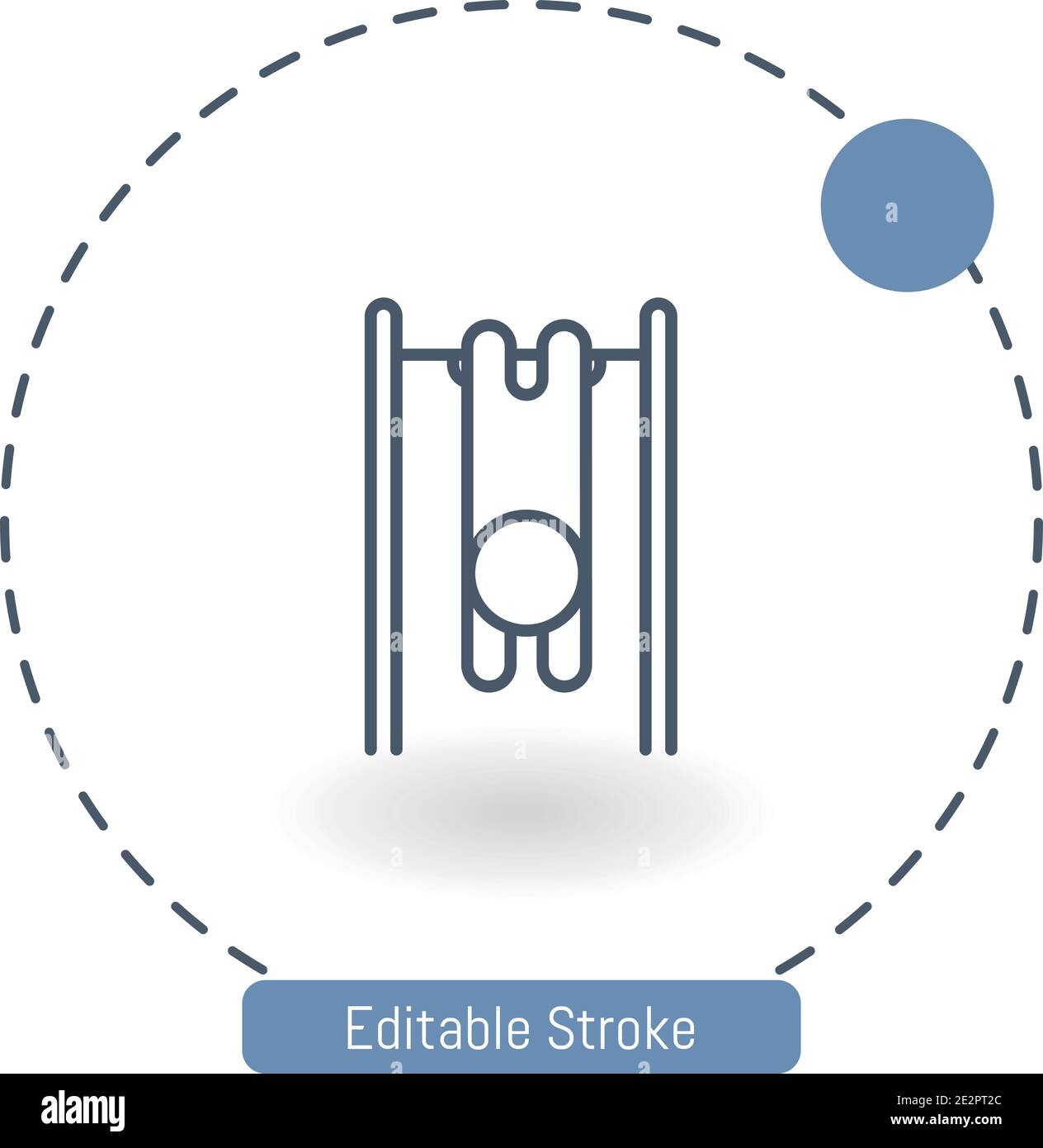 exercise hang bar vector icon editable stroke outline icons for web and ...