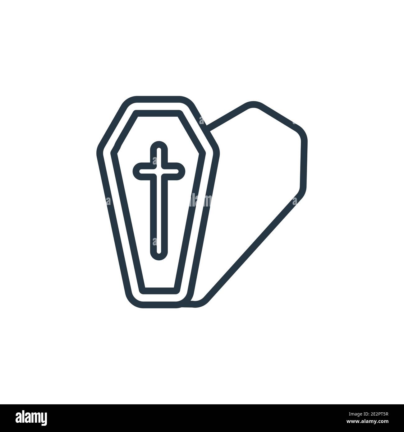 Coffin Drawing Template