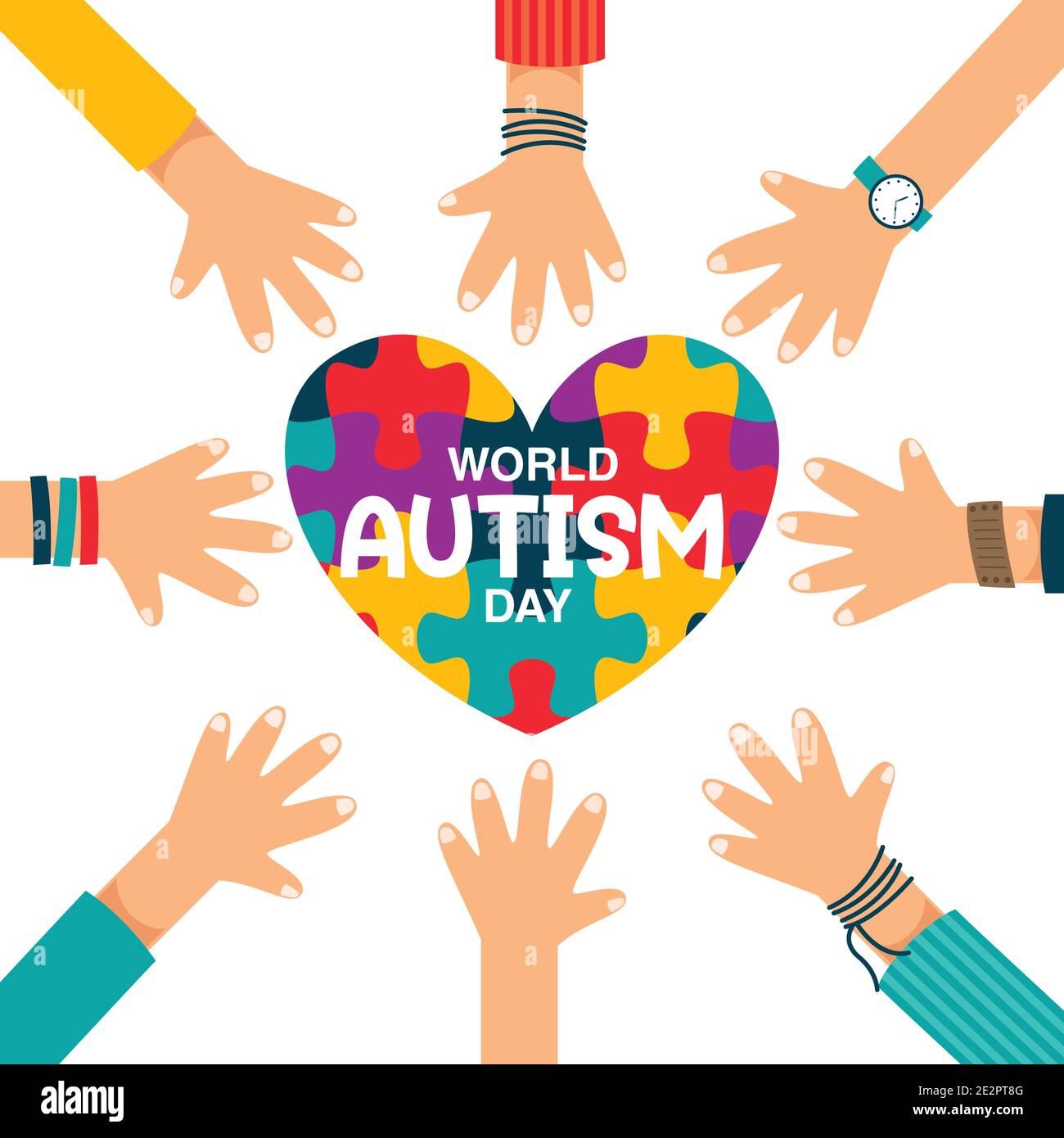 Concept Drawing of Autism Awareness Stock Vector Image & Art - Alamy