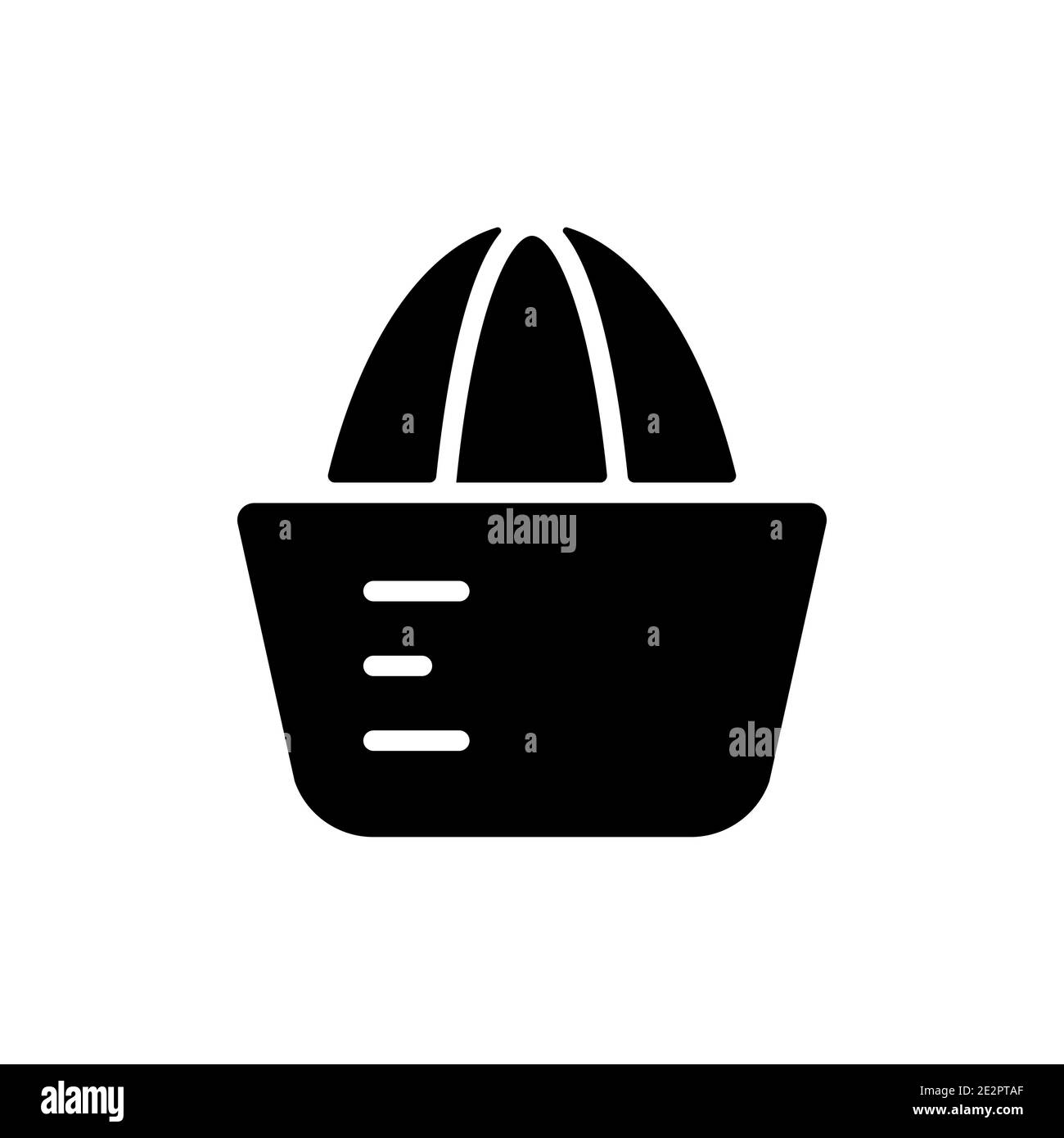 Lemon squeezer vector glyph icon. Kitchen appliance. Graph symbol for ...