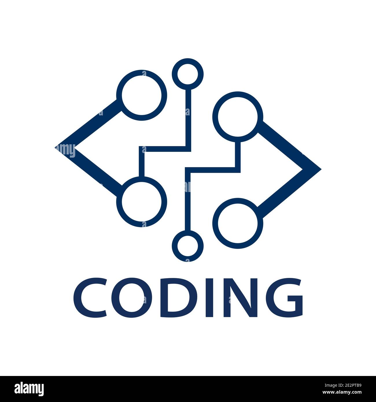 Vector logo of coding, it company Stock Vector Image & Art - Alamy
