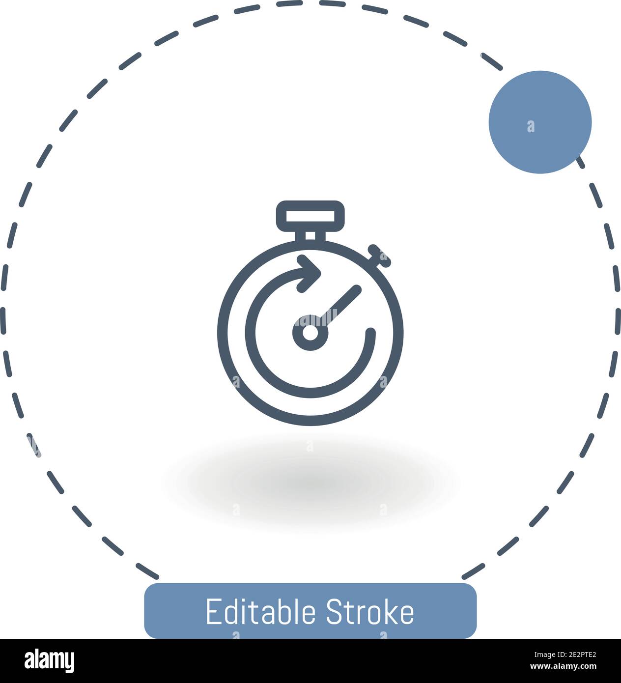 delivery timer vector icon editable stroke outline icons for web and ...