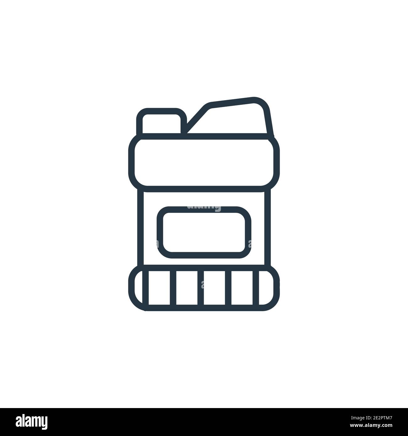 Acid outline vector icon. Thin line black acid icon, flat vector simple ...