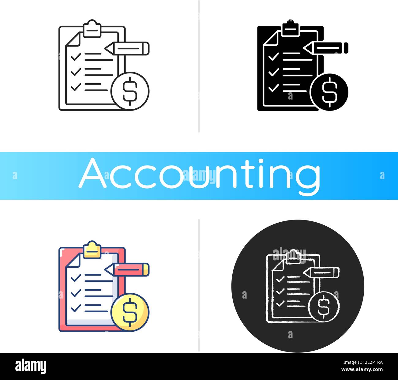 Budgeting icon Stock Vector Images - Alamy