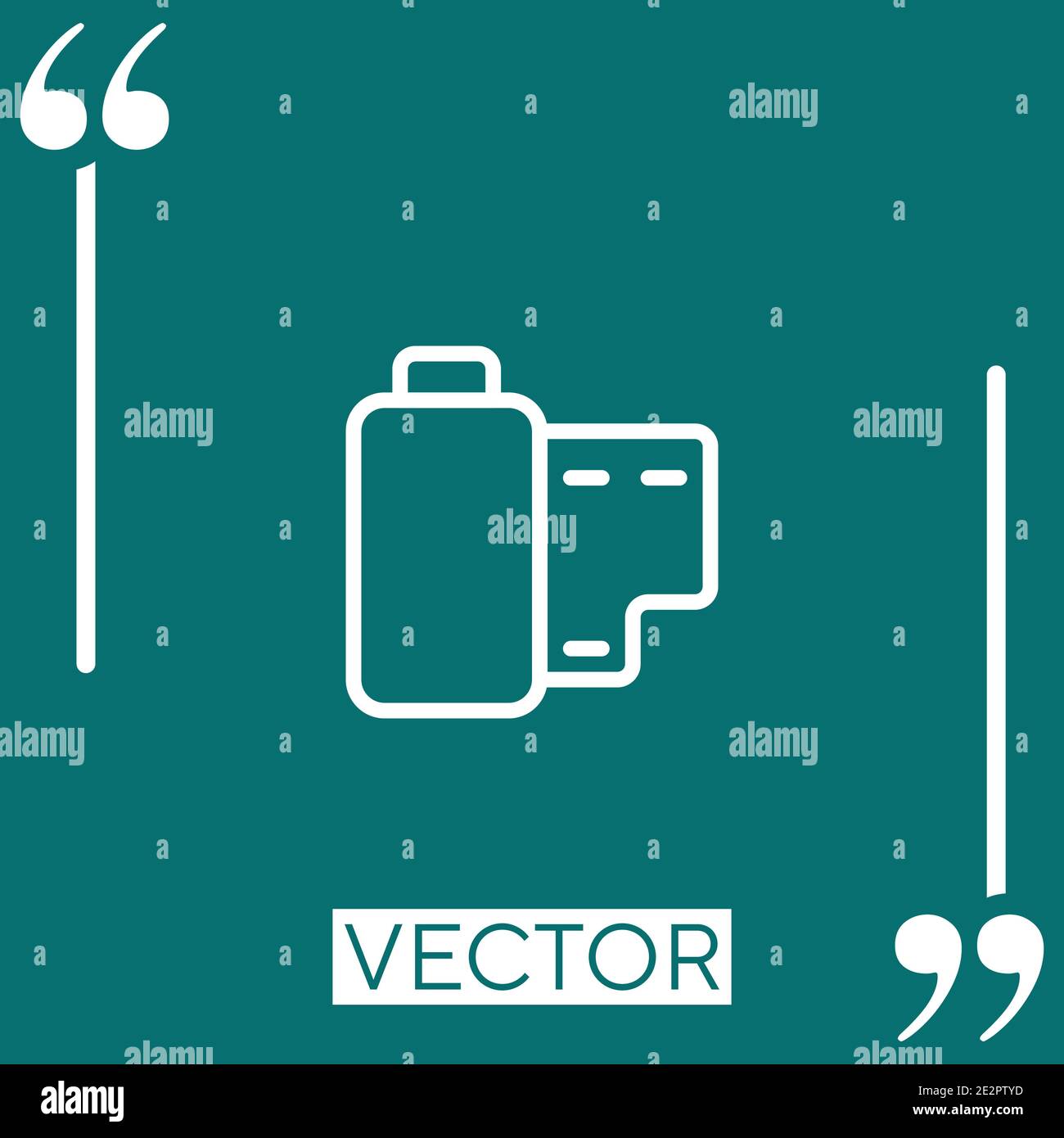 camera roll vector icon Linear icon. Editable stroked line Stock Vector ...