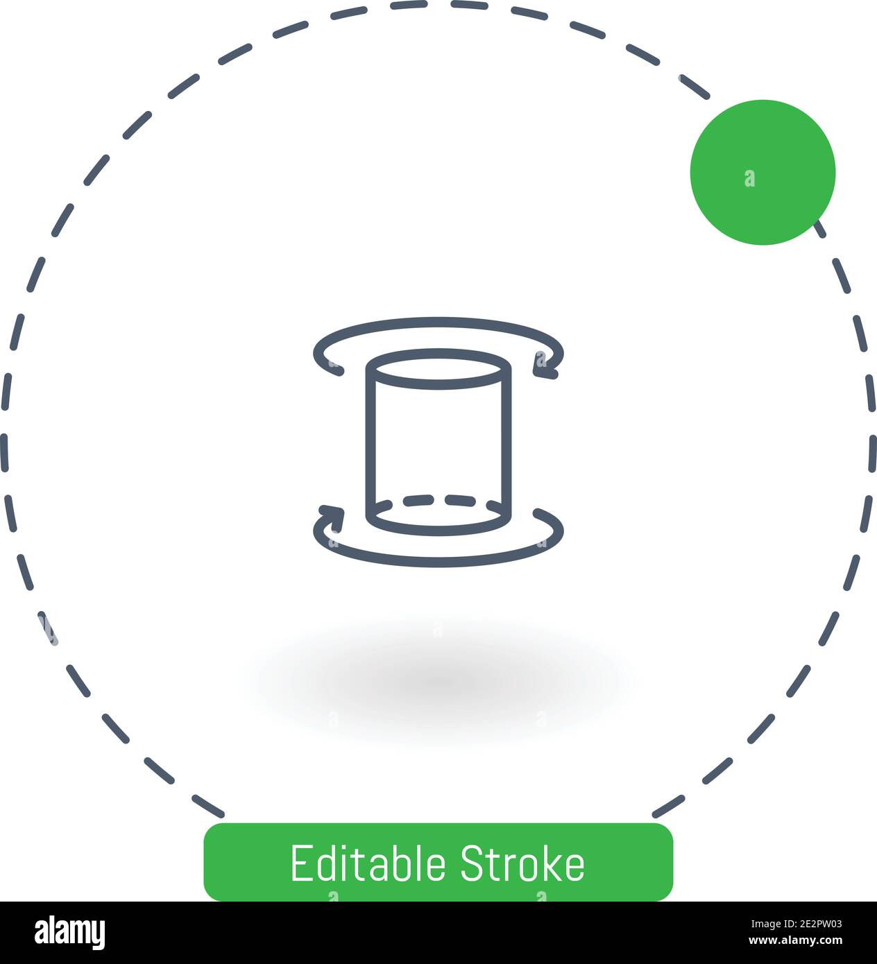 rotation vector icon editable stroke outline icons for web and mobile ...
