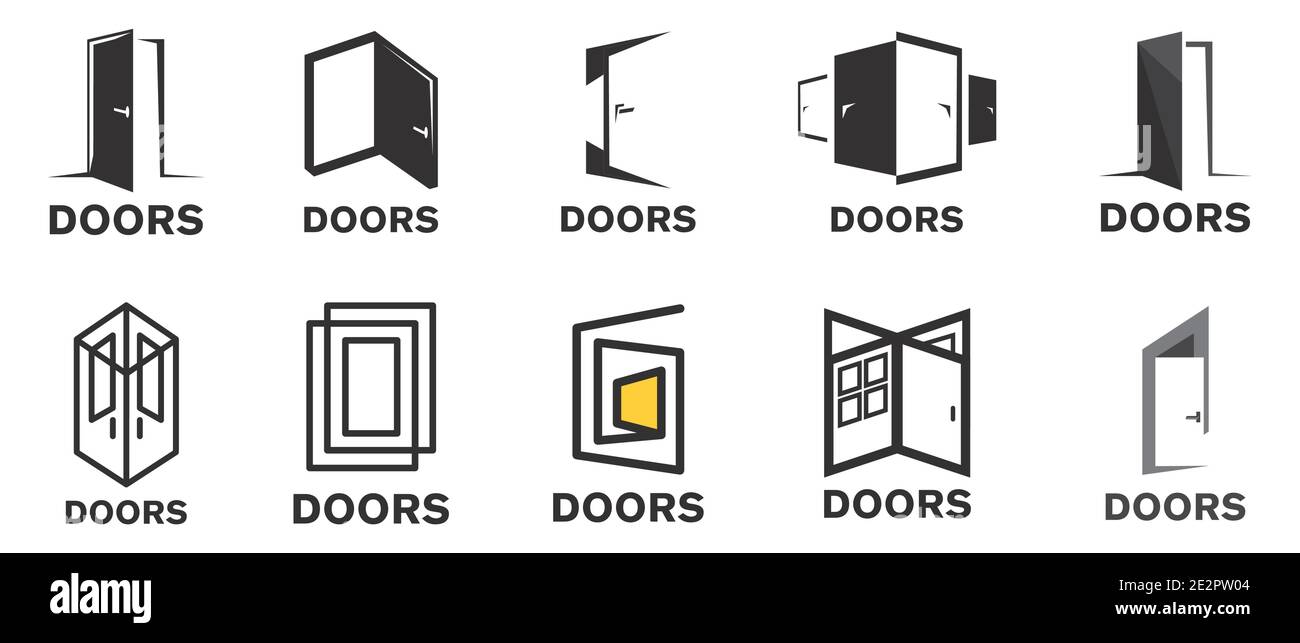 Vector logo of a door store Stock Vector Image & Art - Alamy