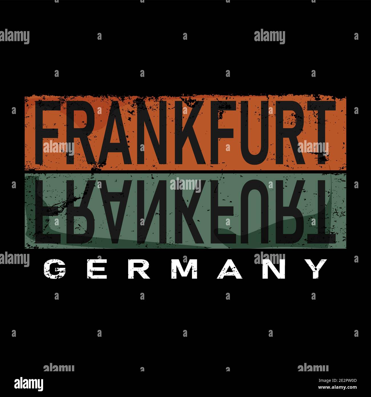 Frankfurt am Main vector lettering in German, it's German name of ...