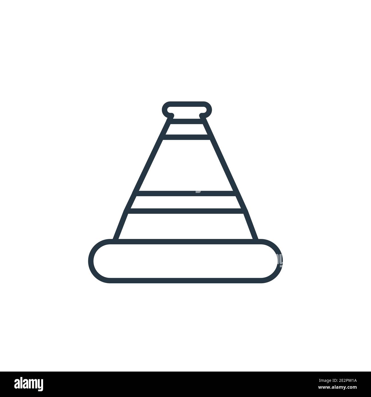 Road stopper outline vector icon. Thin line black road stopper icon ...