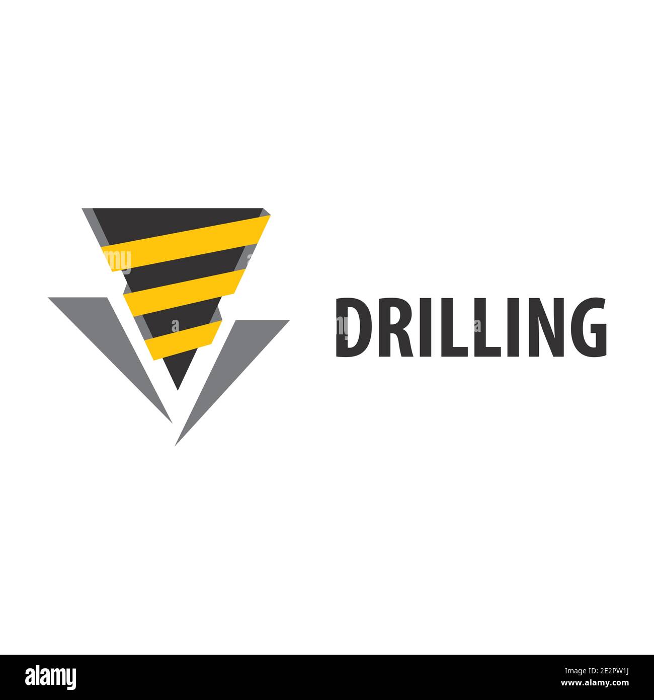 Vector logo of drilling, geodetic works Stock Vector Image & Art - Alamy