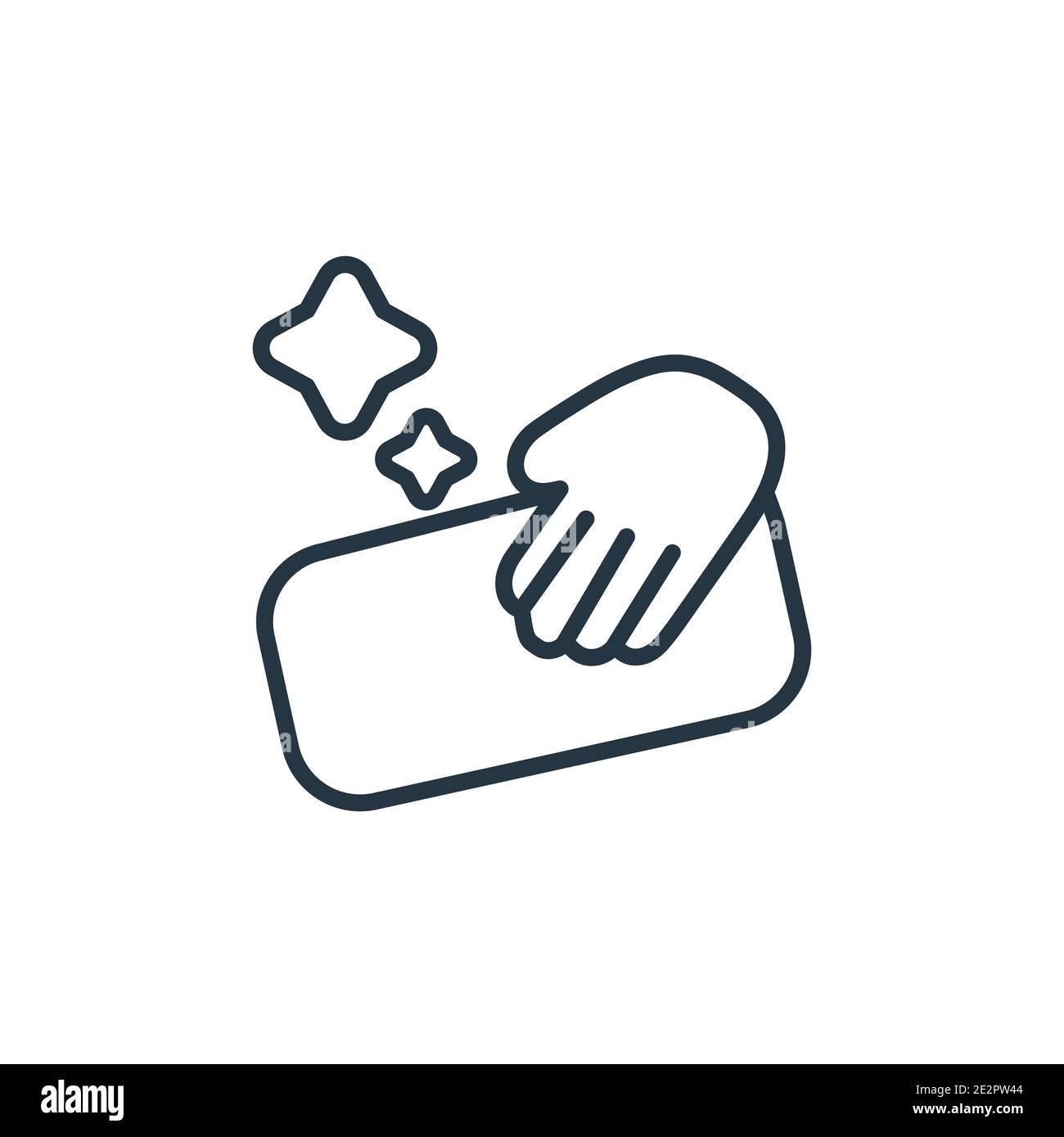 Clean outline vector icon. Thin line black clean icon, flat vector ...