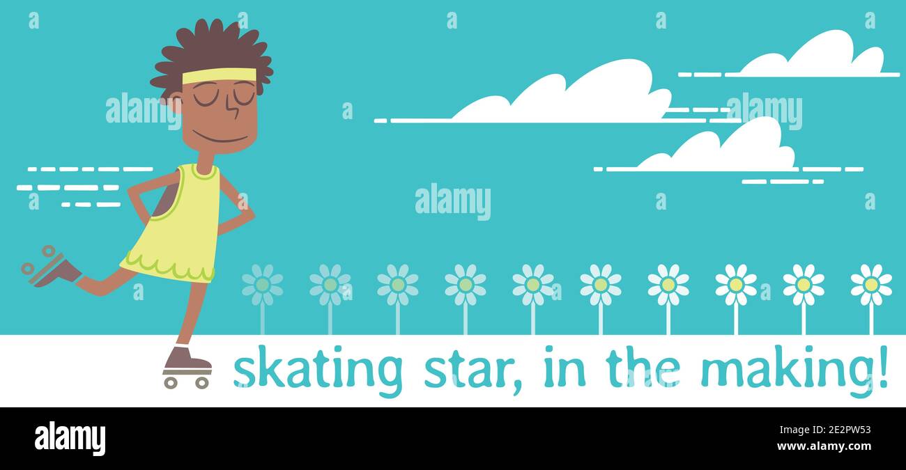 Recreational skating Stock Vector Images - Alamy