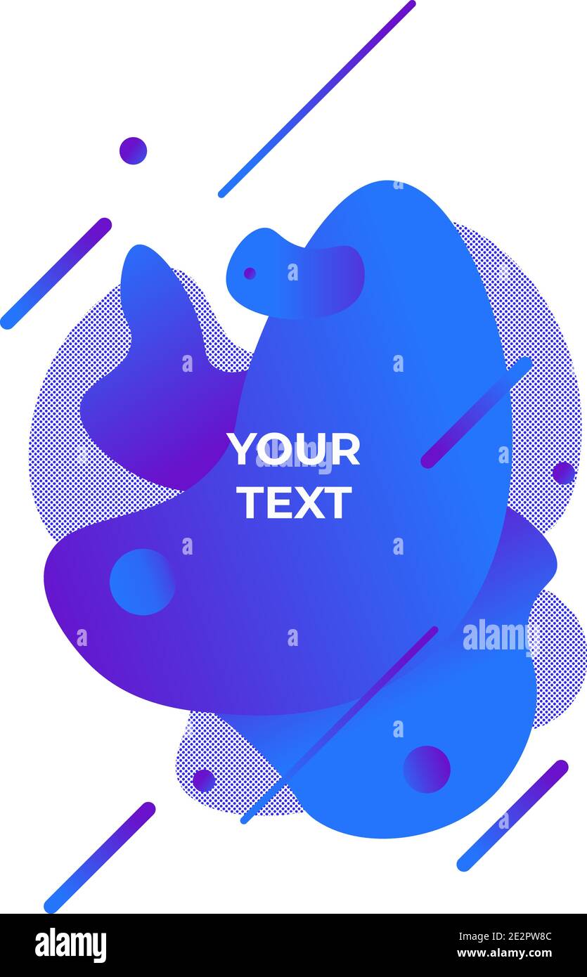 Fluid poster, vertical abstract vector illustration for ad or design ...