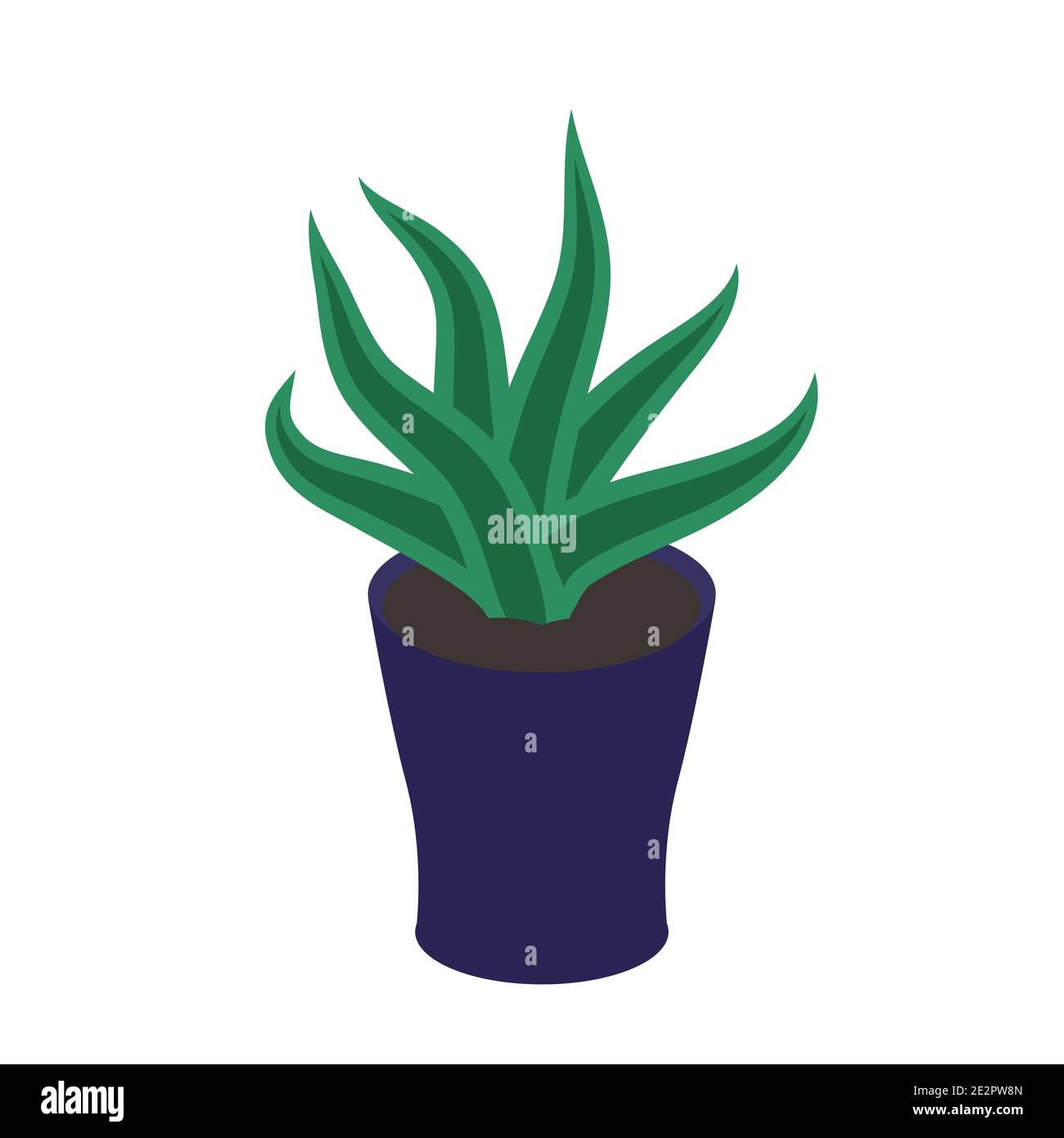 Houseplant ceramic pot Stock Vector Images - Alamy