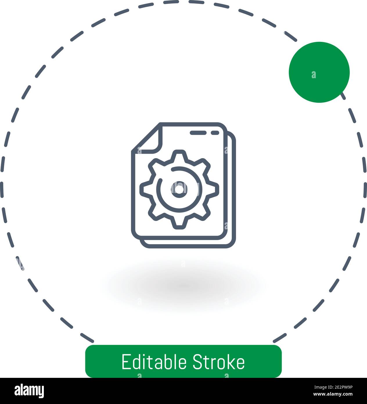 file vector icon editable stroke outline icons for web and mobile Stock ...