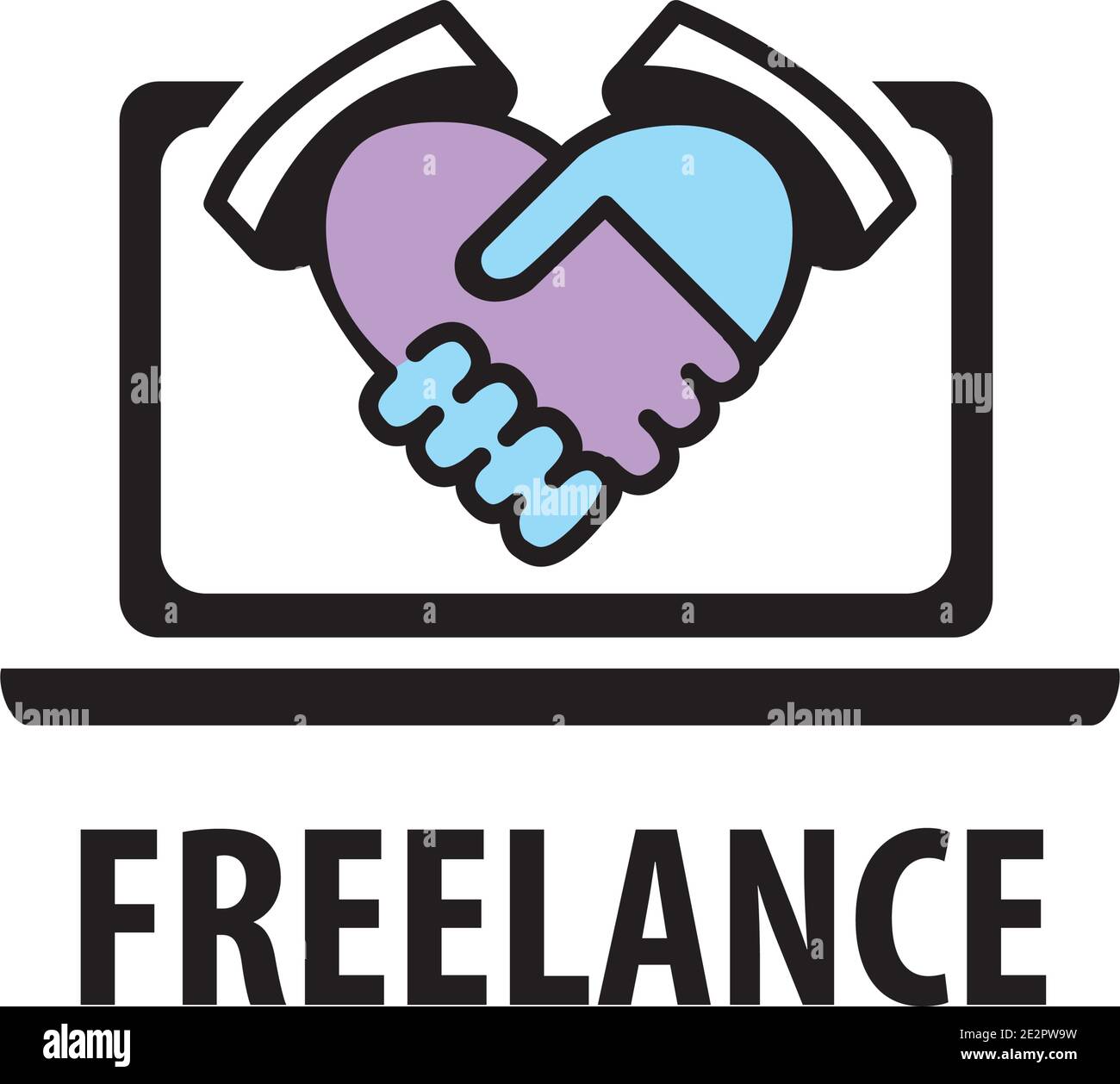 Vector logo for freelancing, remote work Stock Vector Image & Art - Alamy