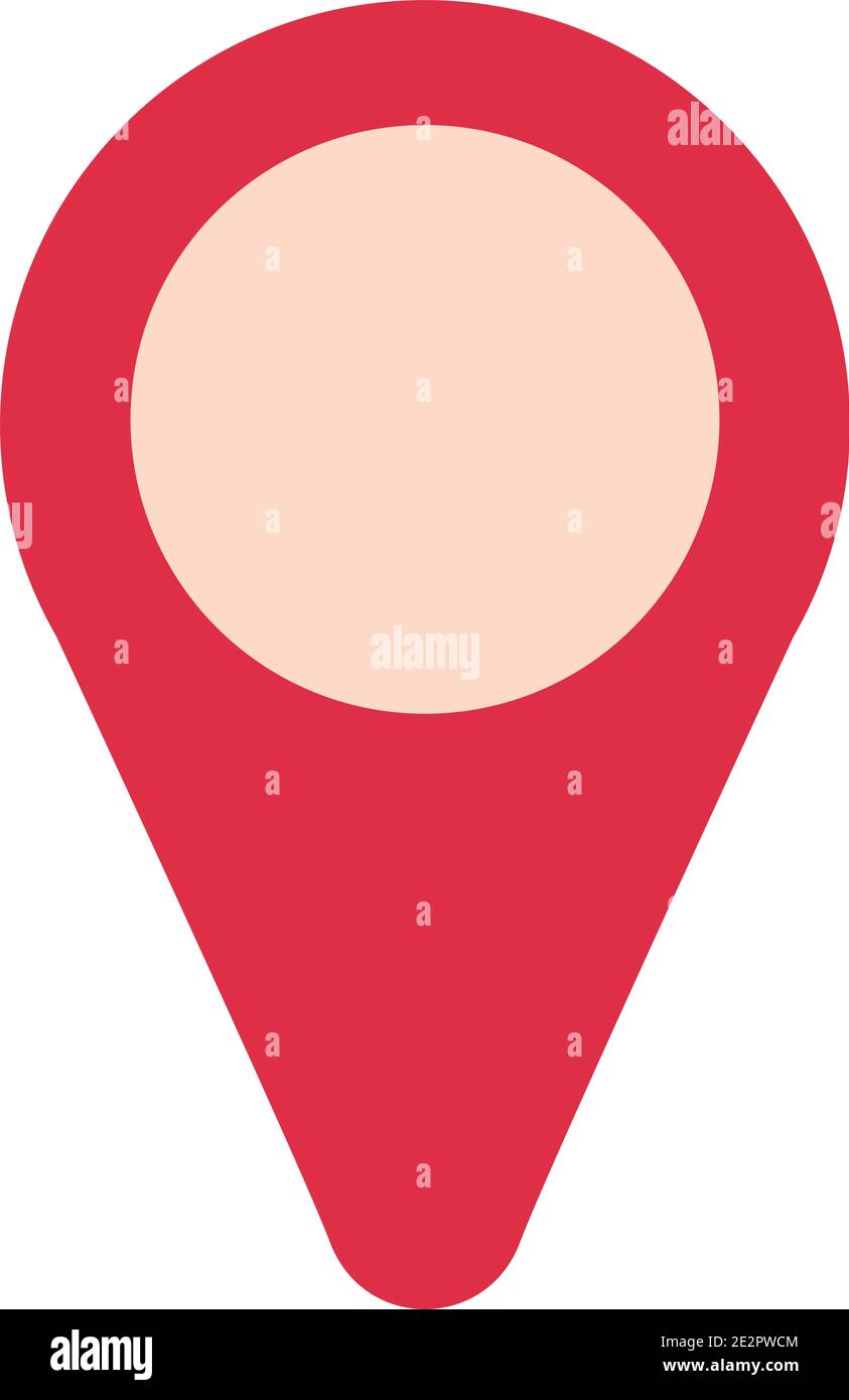 location mark with a red color Stock Vector Image & Art - Alamy