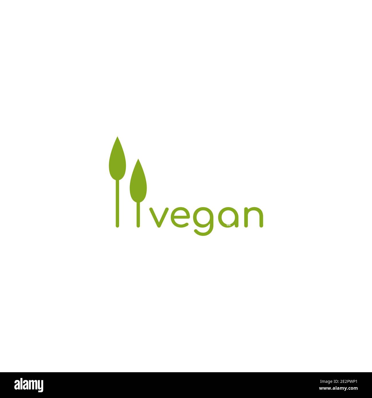 Vegan, veggie product label. Green leaves veggie icon. Healthy, eco ...