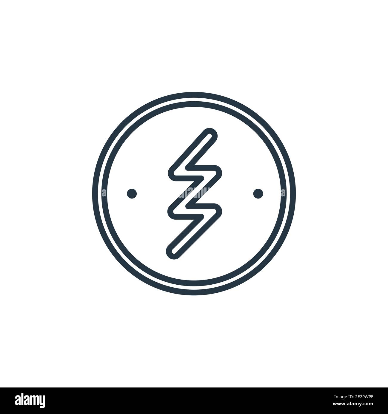 Blitz flash outline vector icon. Thin line black blitz flash icon, flat ...