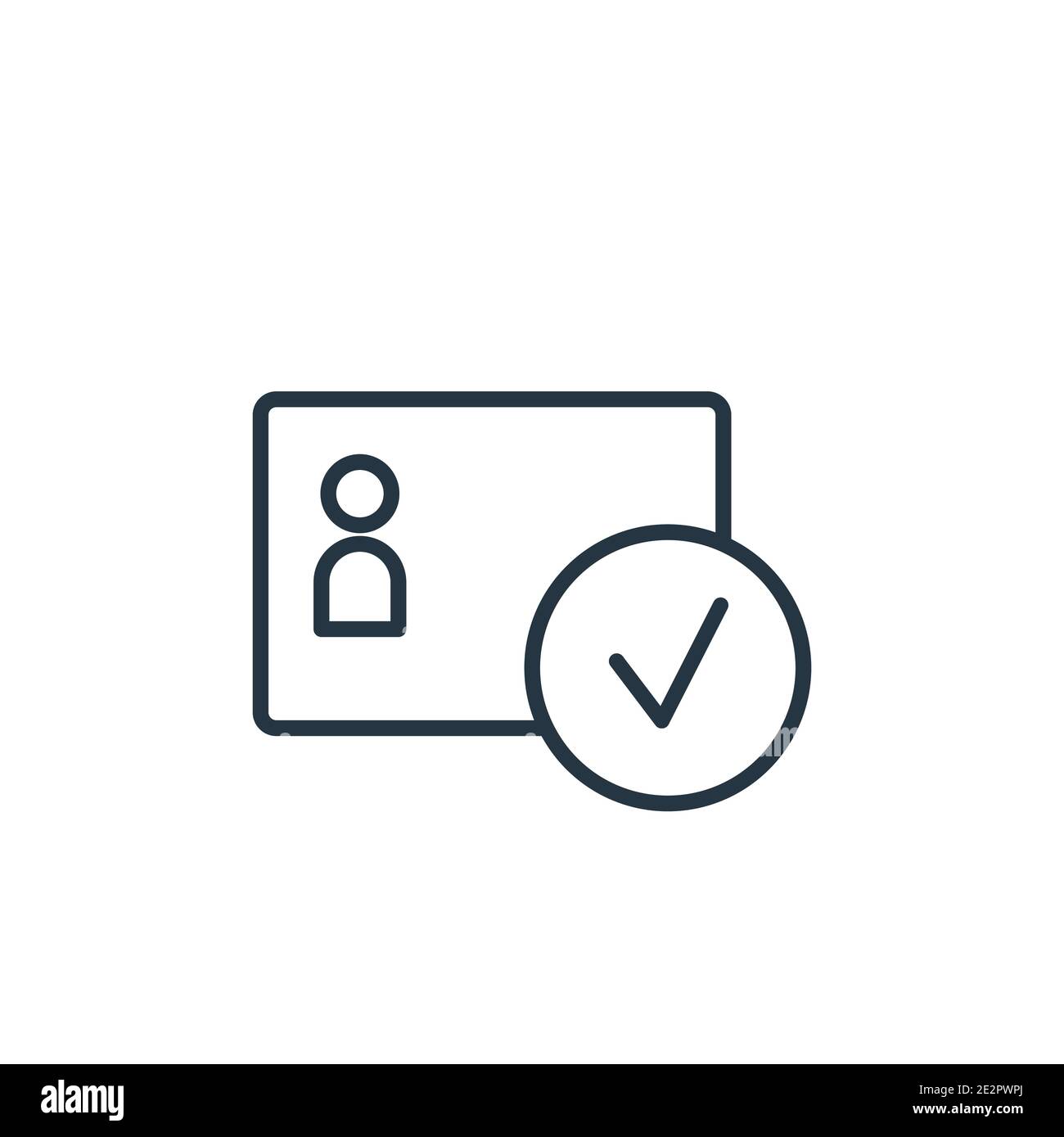 Booked outline vector icon. Thin line black booked icon, flat vector ...