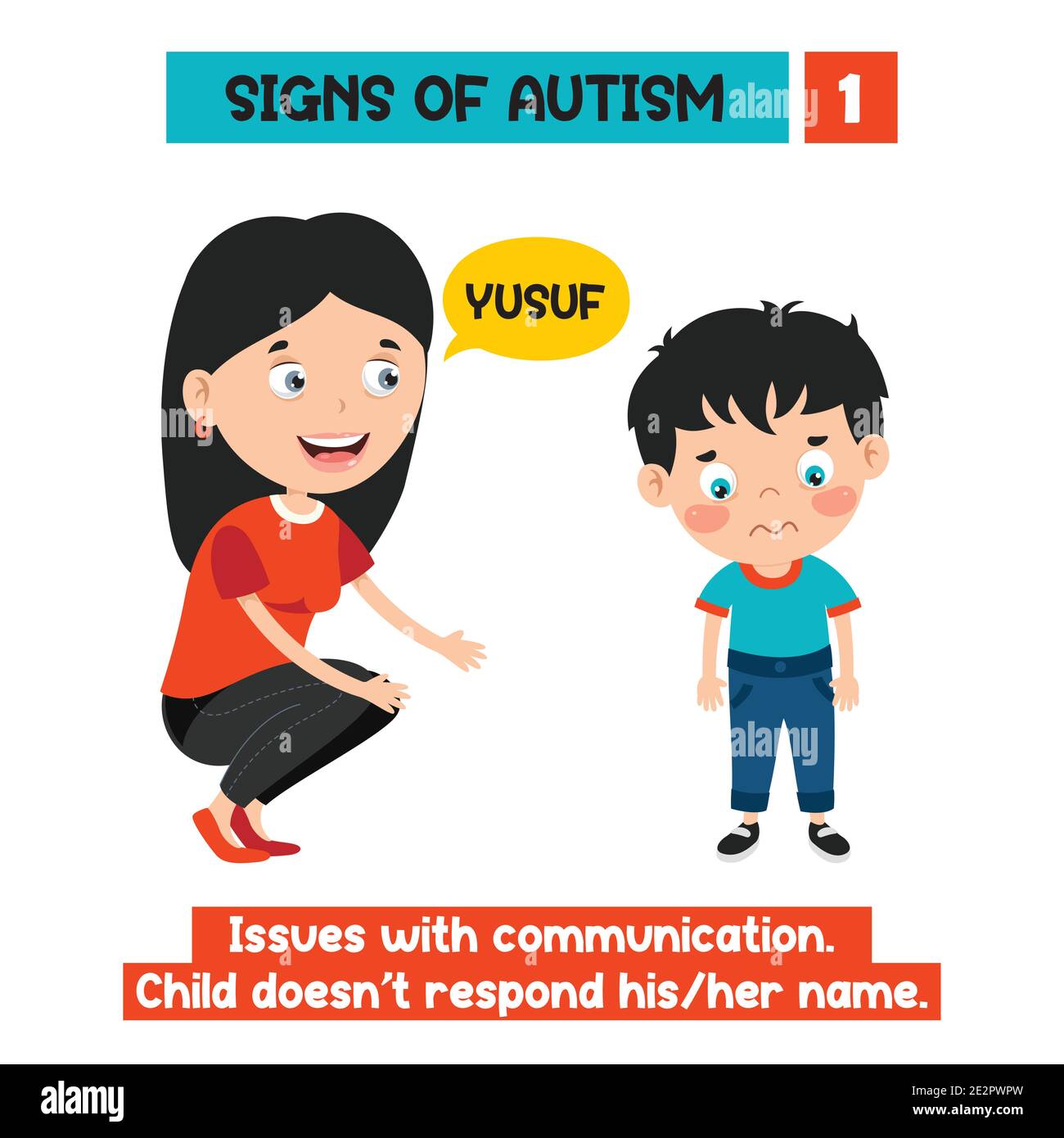 Concept Drawing of Autism Awareness Stock Vector Image & Art - Alamy