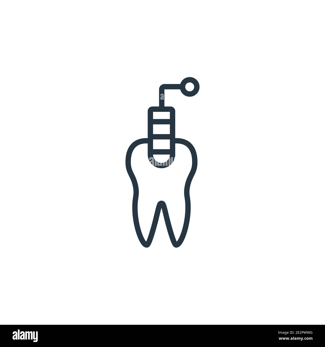 Tampon outline vector icon. Thin line black tampon icon, flat vector ...