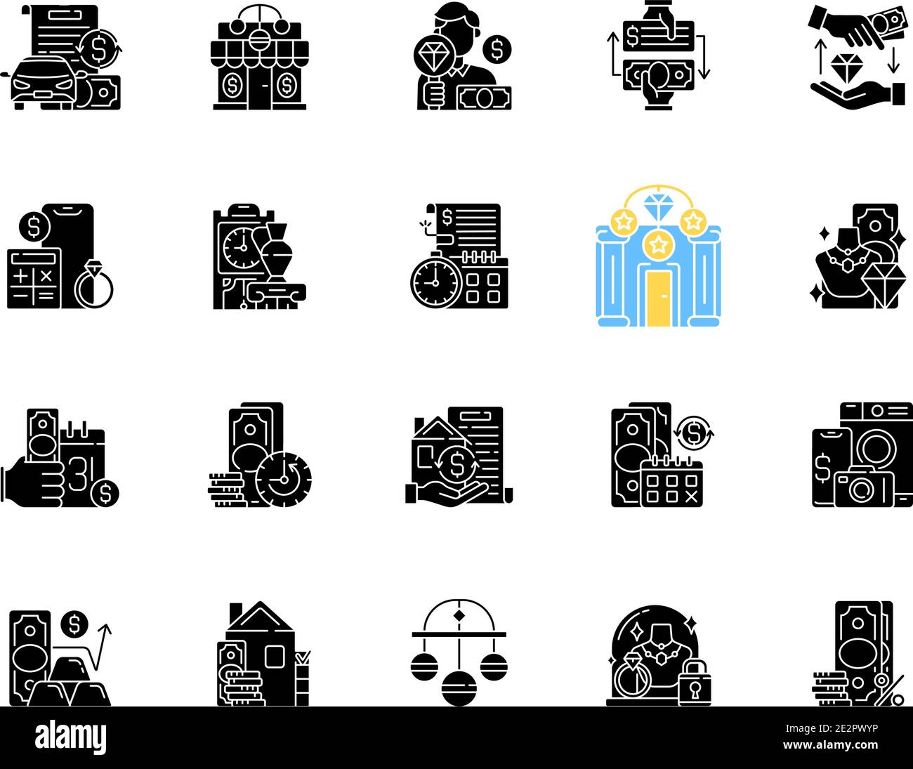 Pawn shop symbol Stock Vector Images - Alamy
