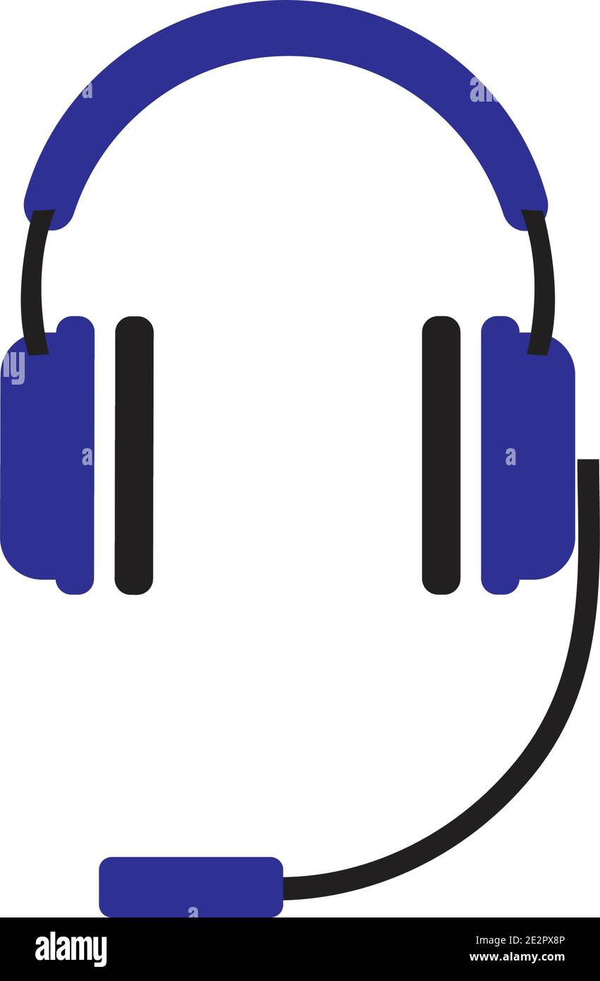 headphones vector icon, call center icon Vector illustration design ...