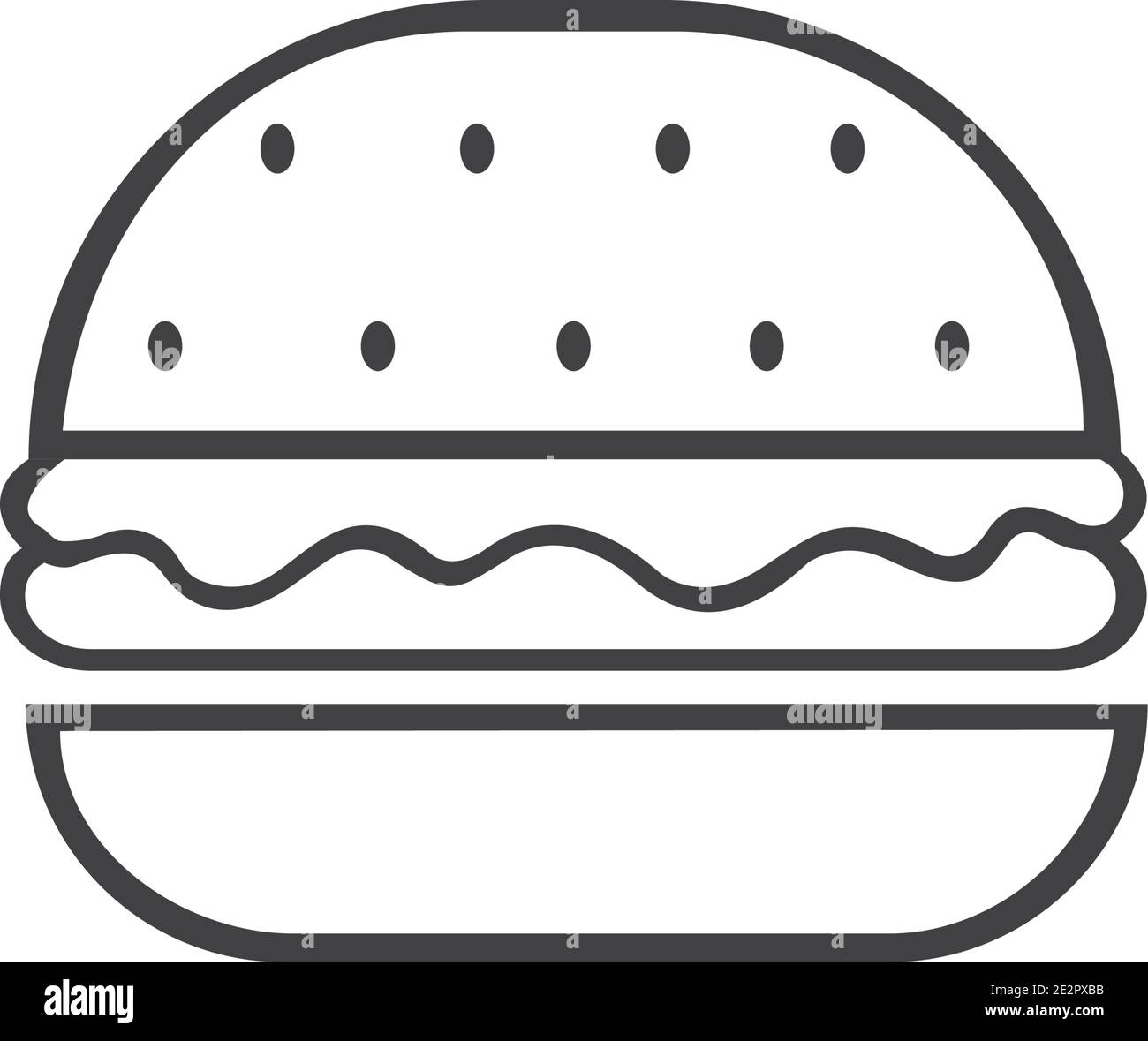 Hamburger vector icon illustration design Stock Vector Image & Art - Alamy