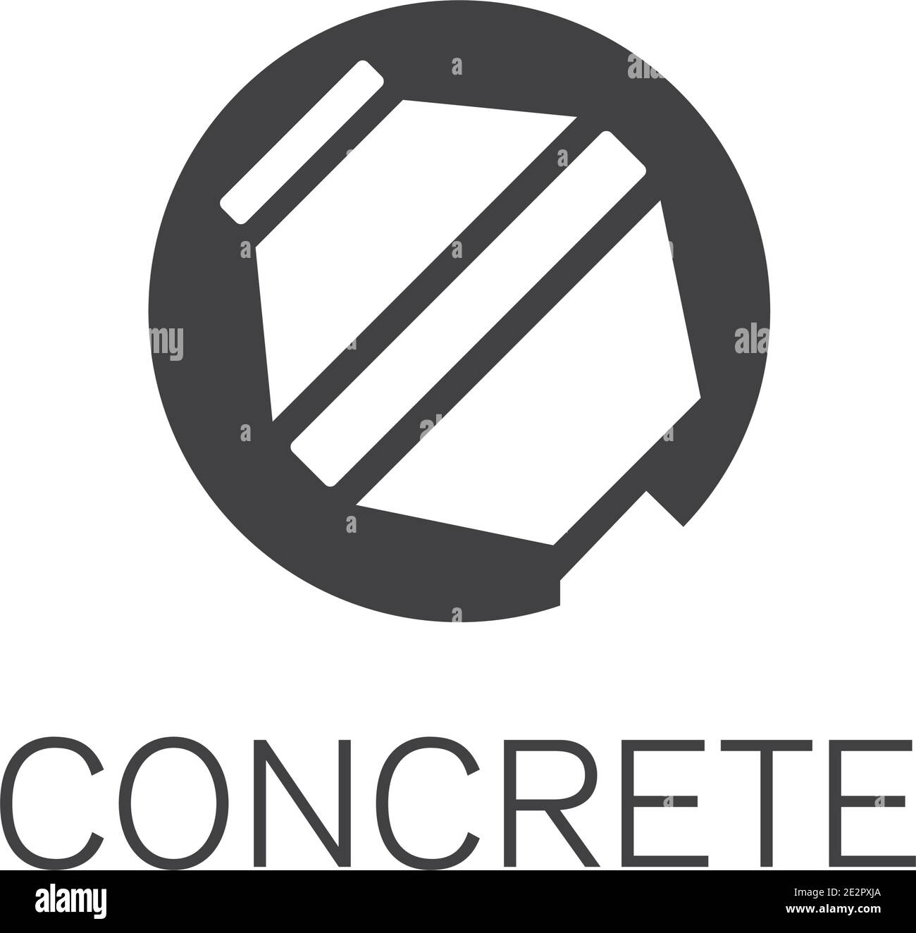 Vector logo of concrete, concrete blocks Stock Vector Image & Art - Alamy