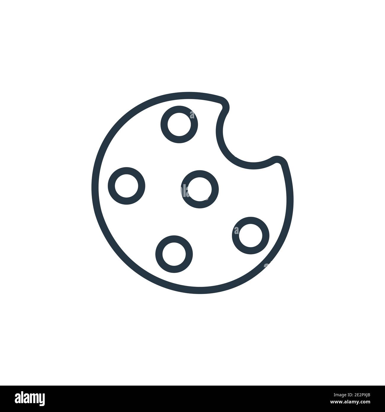 Color palette outline vector icon. Thin line black color palette icon ...