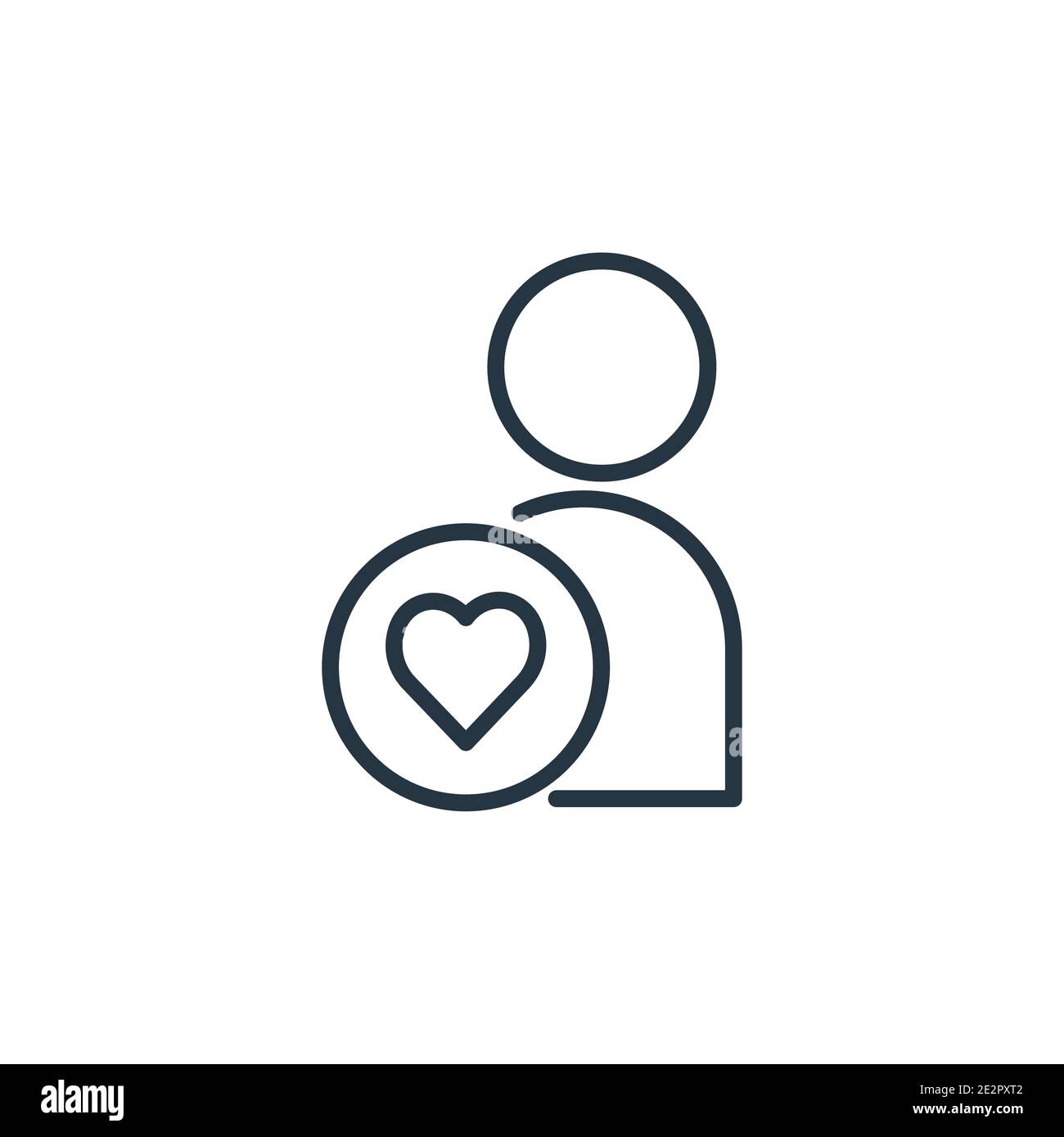 Favorite outline vector icon. Thin line black favorite icon, flat ...