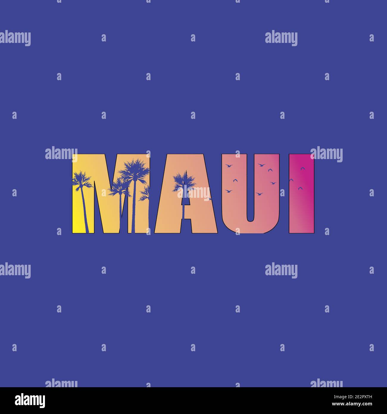 maui cool surfer,t-shirt design fashion vector illustration Stock ...