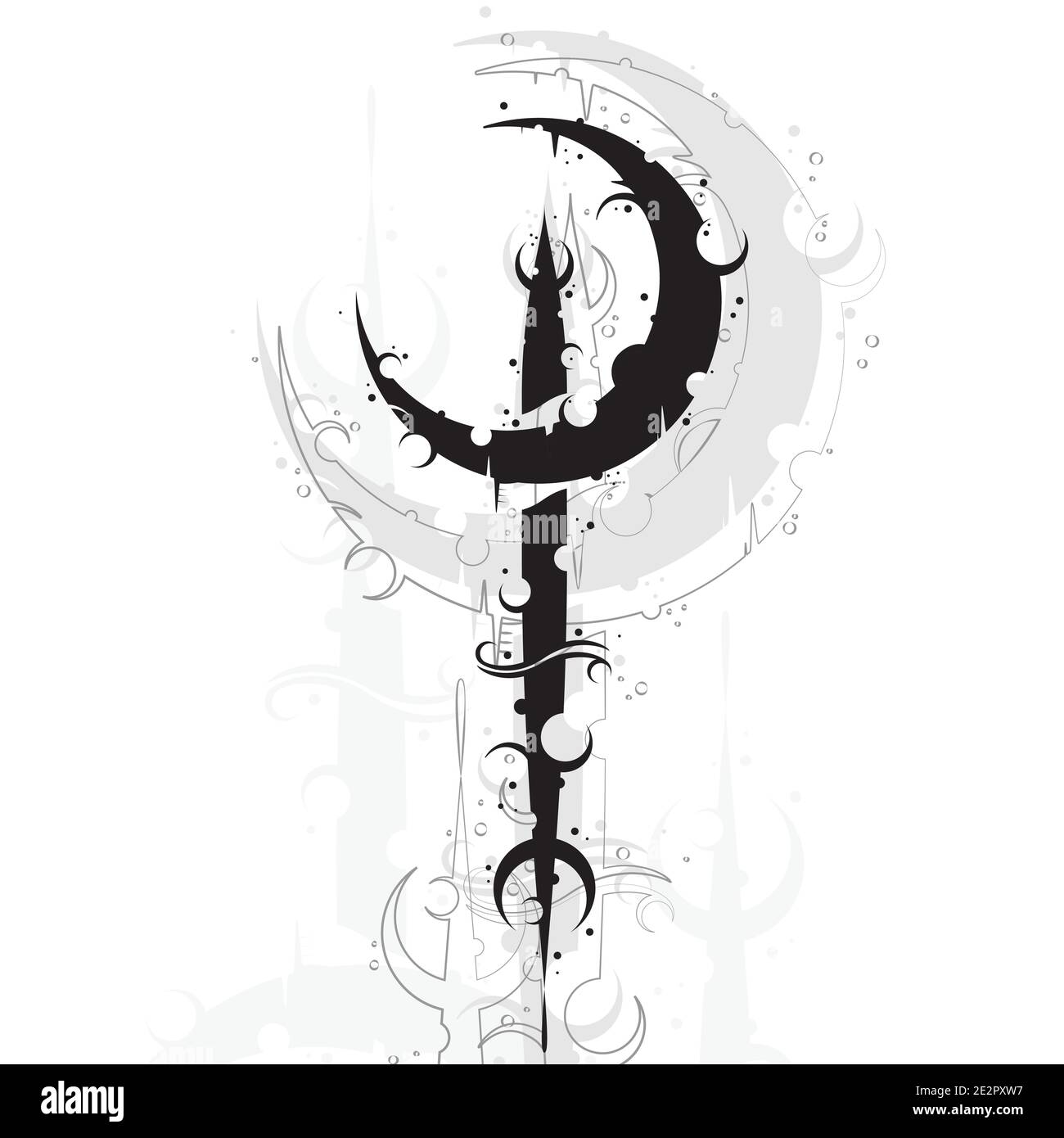 Moon symbol background Stock Vector Image & Art - Alamy