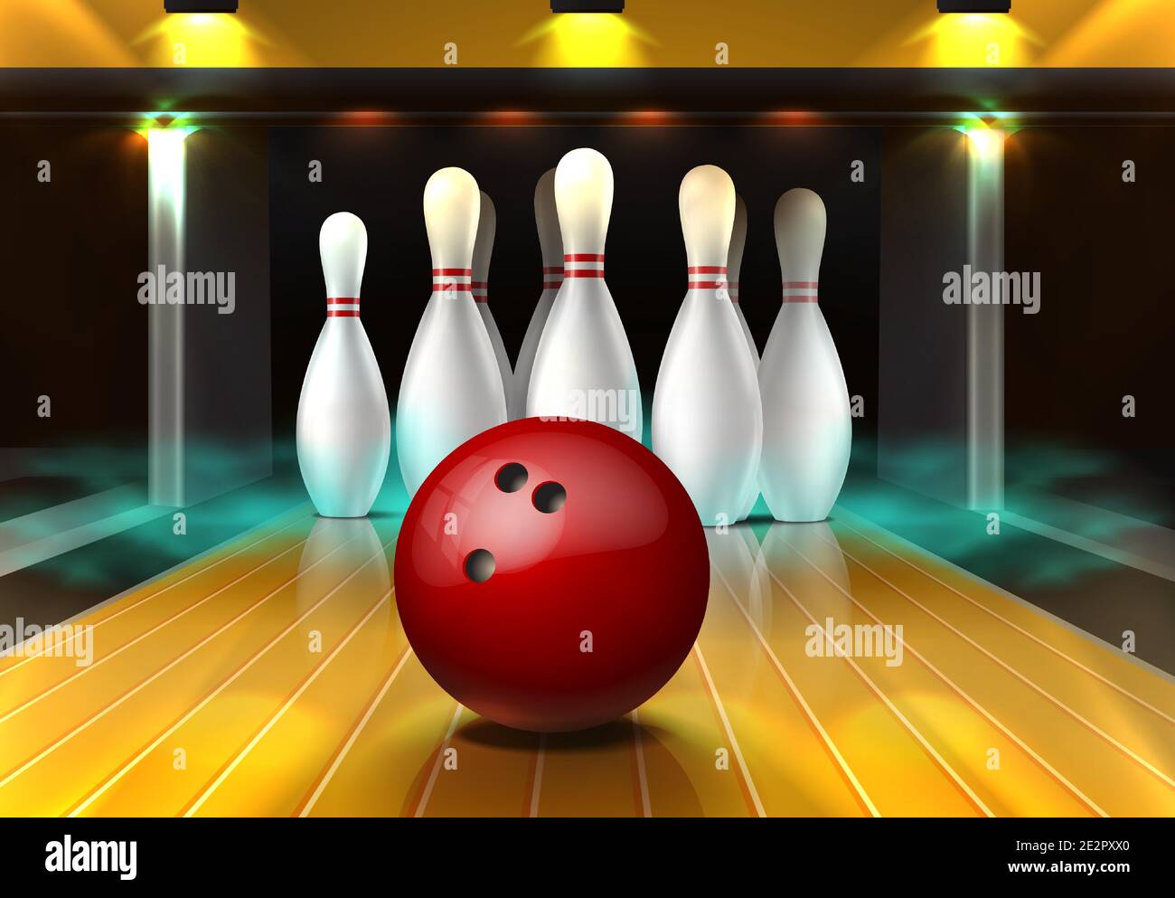 Red pool lane Stock Vector Images - Alamy