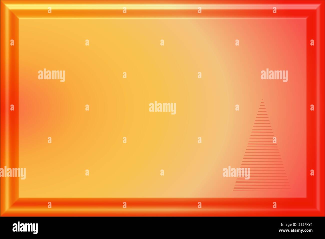 Orange gradient box with a triangular moire pattern embedded Stock ...
