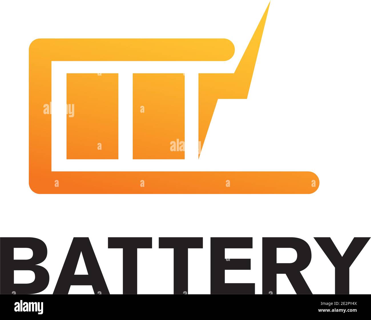 Vector logo of electric battery, charge Stock Vector Image & Art - Alamy